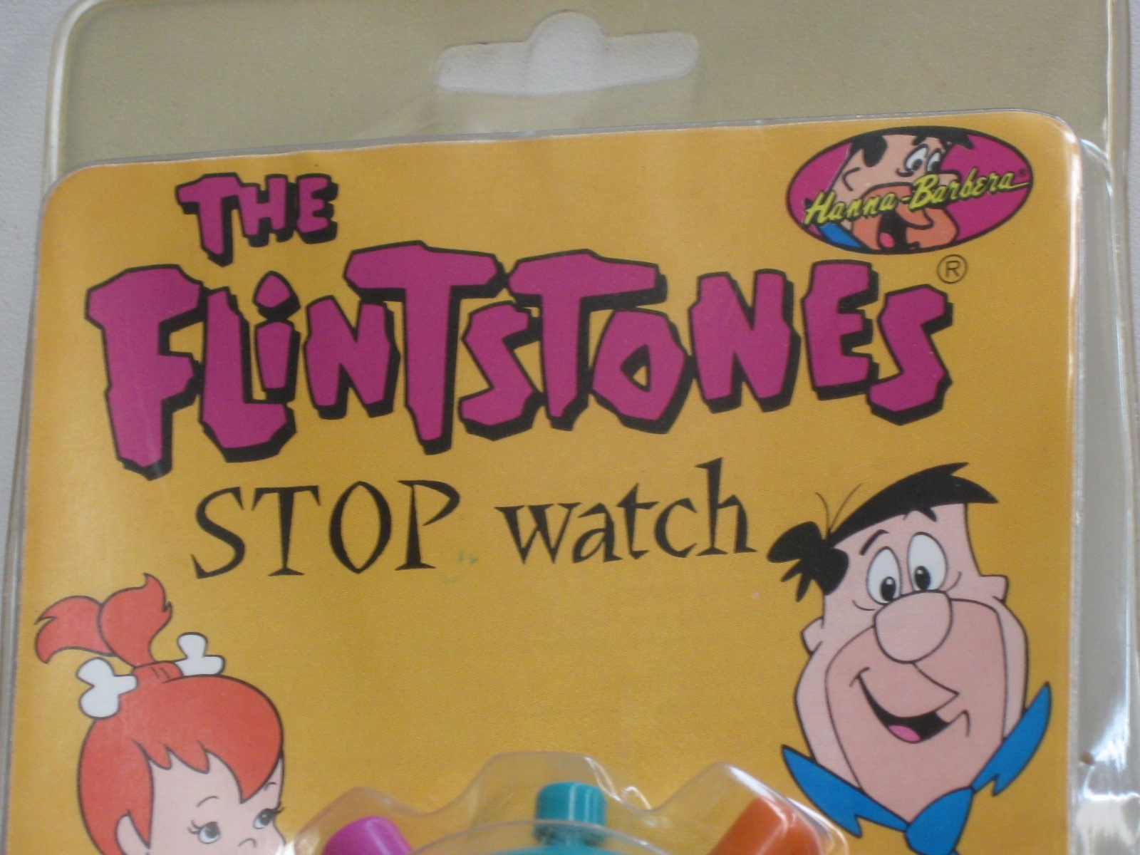 NELSONIC THE FLINTSTONES STOP WATCH - NEW OLD STOCK 1994 HANNA-BARBERA ...