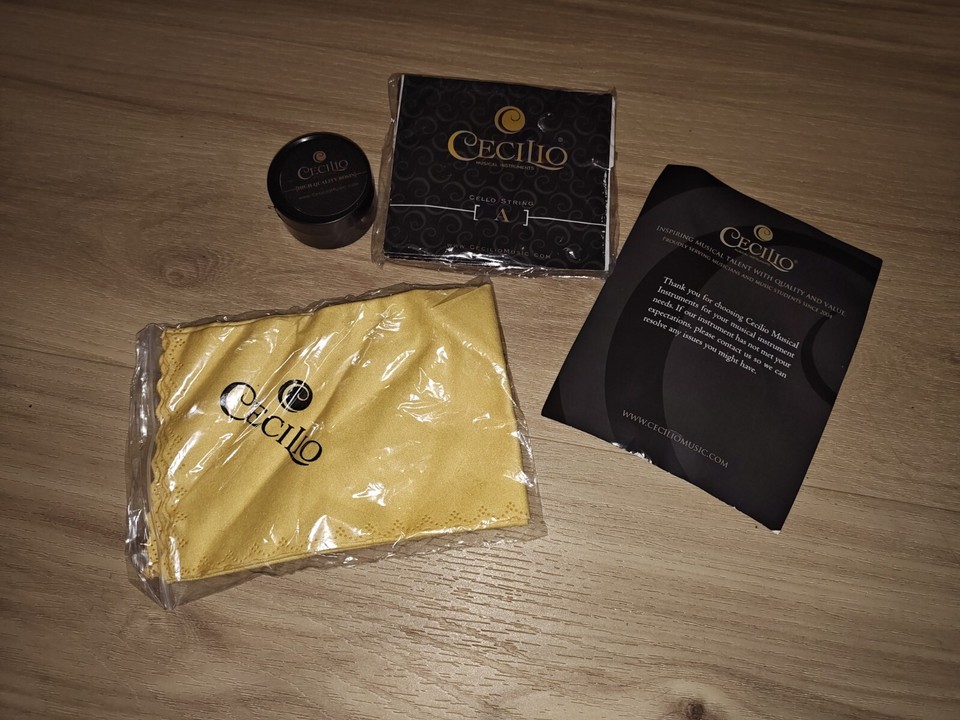 Cecilio 3/4CCO-100 3/4 Beginner Student Acoustic Cello with Tuner Stand ...