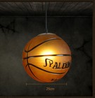 Creative Basketball Pendant Lamp Glass Ceiling Lights Chandeliers ...