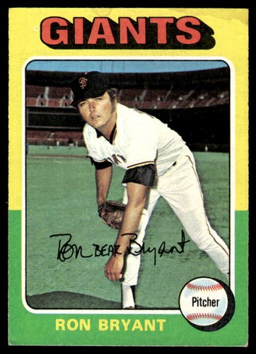 1975 Topps Ron Bryant #265 San Francisco Giants Baseball Card | eBay