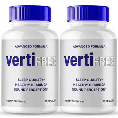 (2 Pack) Vertifree Tinnitus Relief Pills, Verti free Ear Health Support ...