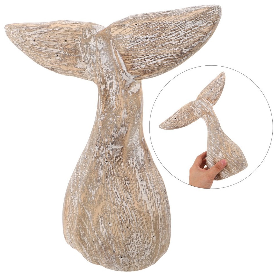 Ornament Coastal Decor Hand Carved Figurine Beach House | eBay Australia