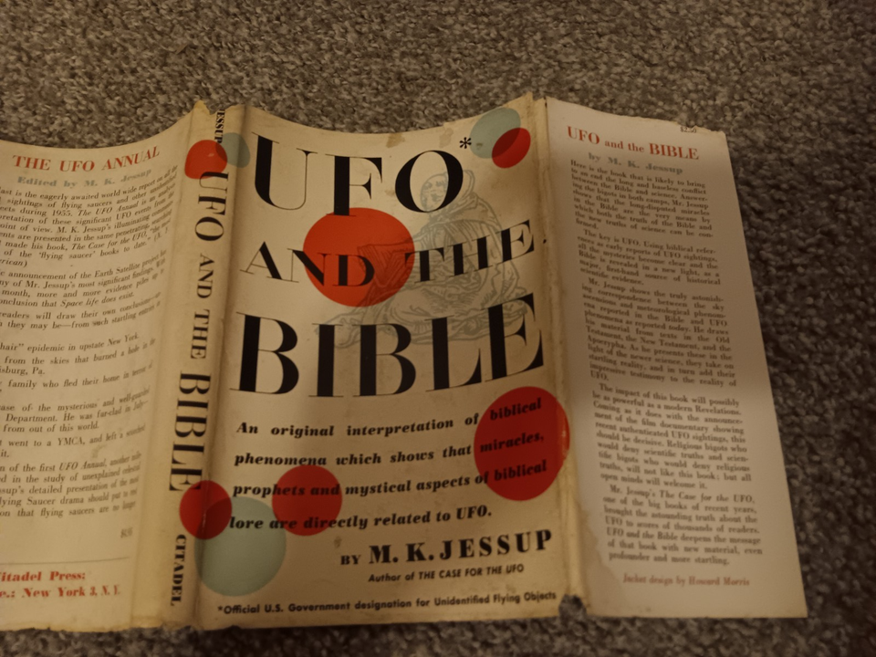 UFO and The Bible By M.K. Jessup First Edition HCDJ | eBay