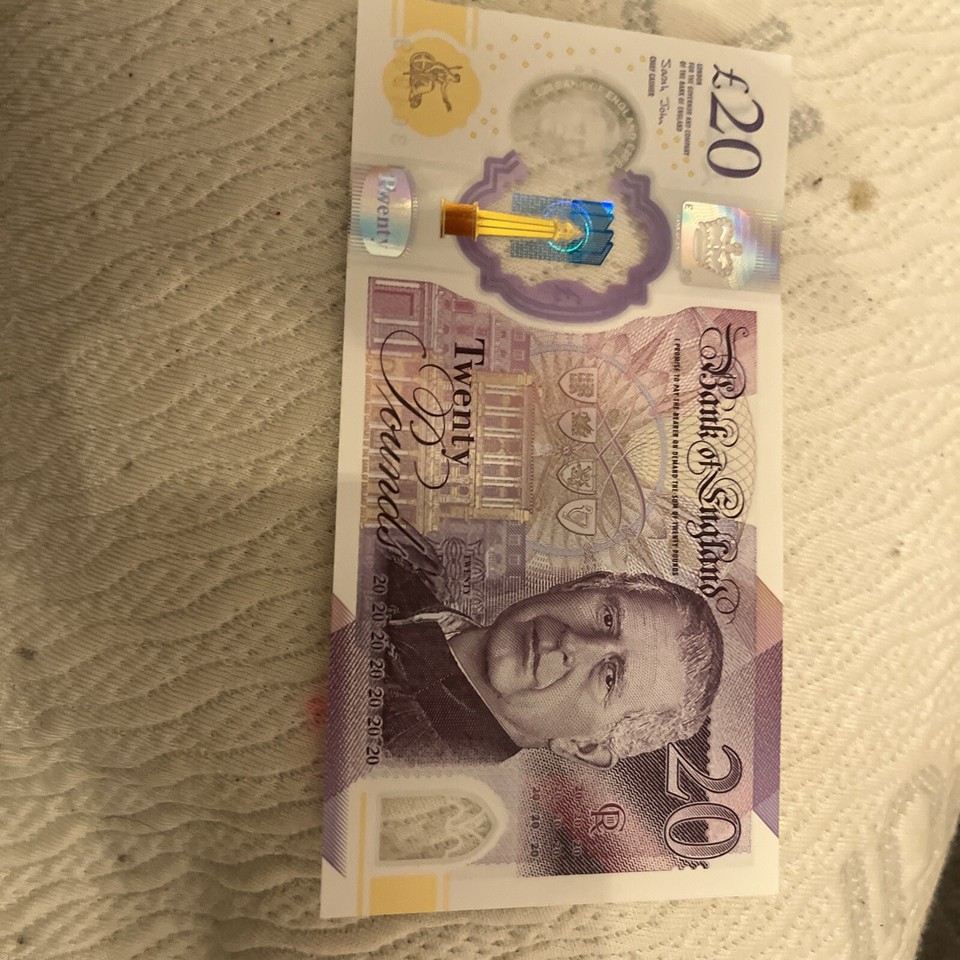 New King Charles £20 pound note EH01 low serial number | eBay UK