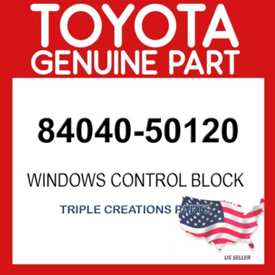 Toyota Genuine 8404050120 Master Switch Assy Multiplex Network 84040 ...