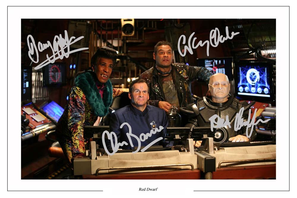 RED DWARF CAST MULTI SIGNED AUTOGRAPH PHOTO PRINT | eBay
