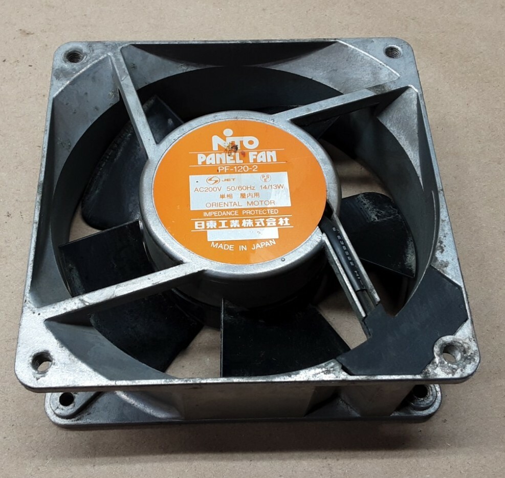 Oriental Motor PF-120-2 NTO Cooling Fan 14/13W 200V Aluminum Housing ...
