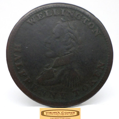 1814 Great Britain Wellington Half Penny Token - #C45574NQ | eBay