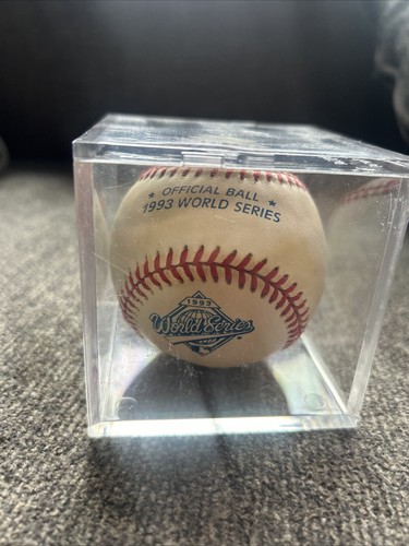 1993 MLB Official World Series Baseball w/Cube for Display -Phillies ...