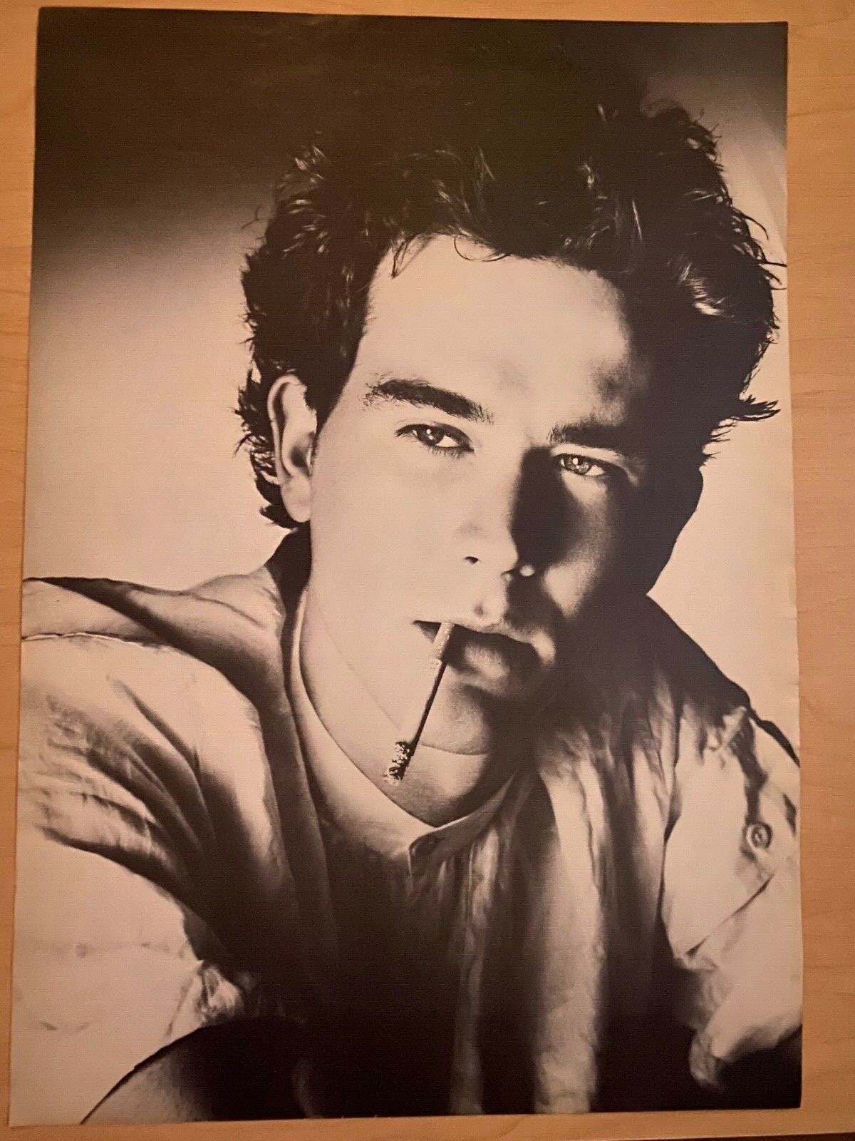 TIMOTHY HUTTON CENTERFOLD - B&W - LOOKING COOL SMOKIN' A CIGARETTE!! | eBay