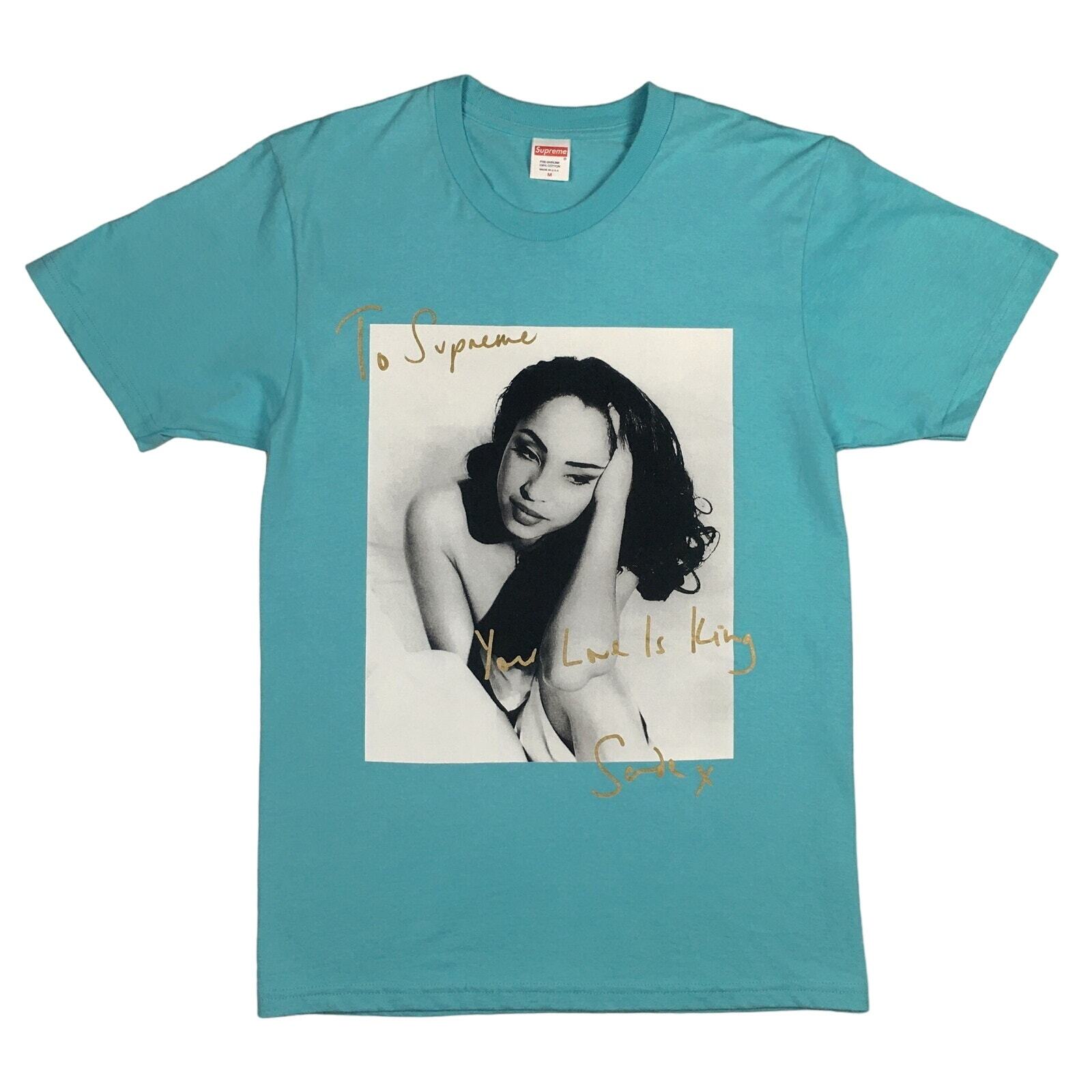Supreme Sade Tee SS17 (2017) Medium Aqua Your Love Is King Graphic T ...
