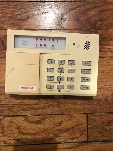 FBII Honeywell Ademco Fire Burglary Alarm F6615 LED KEYPAD - Yellowed ...