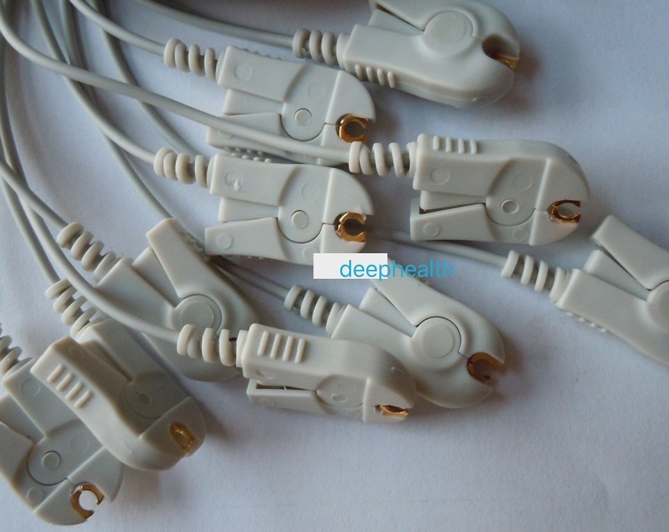 10pcs Electrodes Sleep Brain EEG Cables Pinch end | eBay