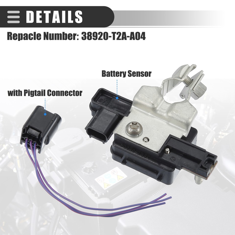 Car Battery Sensor Battery Terminal Suit for Honda Accord 2013-2017 ...