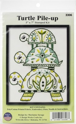 Design Works Counted Cross Stitch Kit 5"X7"-Turtles (14 Count) | eBay