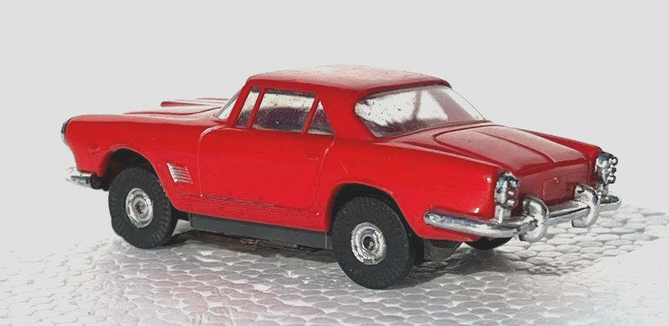 Rare All Original Aurora Thunderjet Red Maserati Hardtop HO Slot Car ...