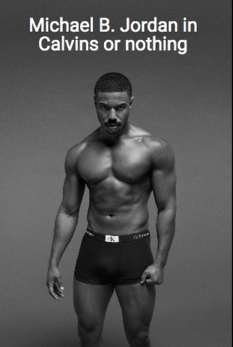 Michael B. Jordan Large Calvin Klein Cloth Poster | eBay