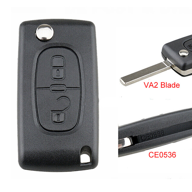 Fit For Citroen C3 Pluriel 2006-2009 2 Button Remote Key Fob Shell Case ...