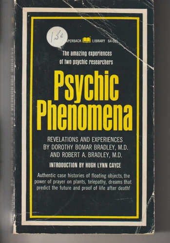 Psychic Phenomena 64081 Paperback Library 1969 1st Dorothy Bradley UFO ...