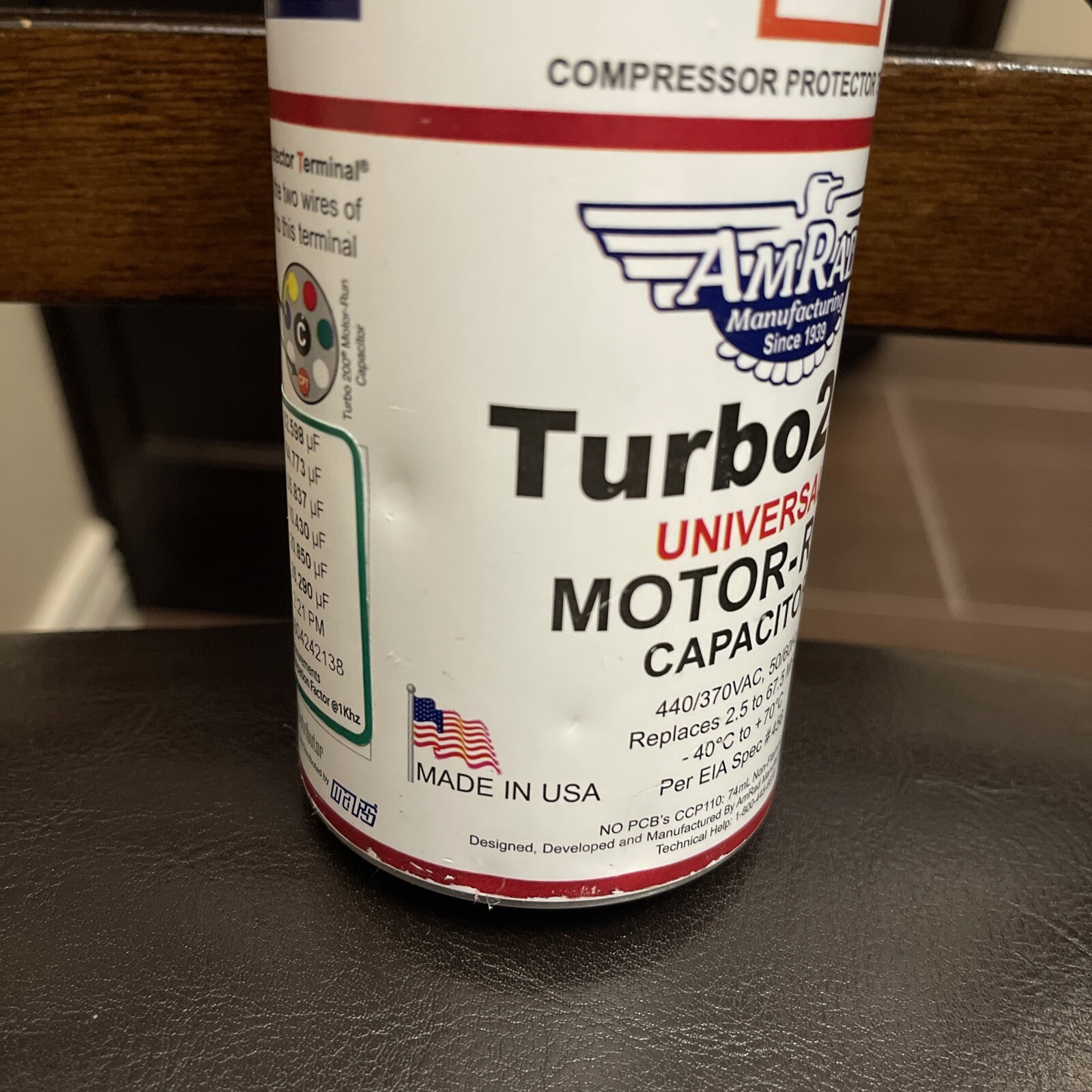Turbo 200 Motor RUN Capacitor Amrad | eBay