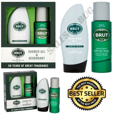 'BRUT Shower Gel & BRUT Deodorant” BRUT fragrance Gift Set for Men's ...
