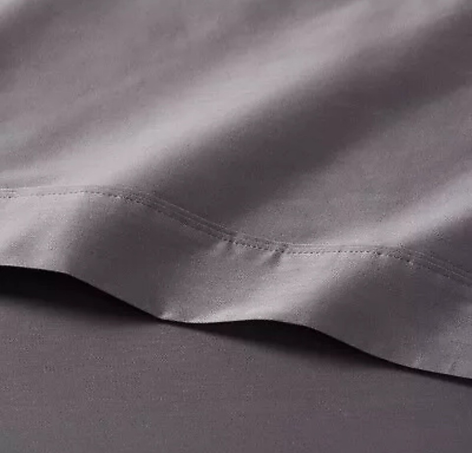 King 400 Thread Count Performance Flat Sheet Dark Gray - Threshold | eBay