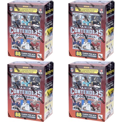 4 Fanatics Exclusive 2021 Contenders Football Blaster Boxes Factory ...