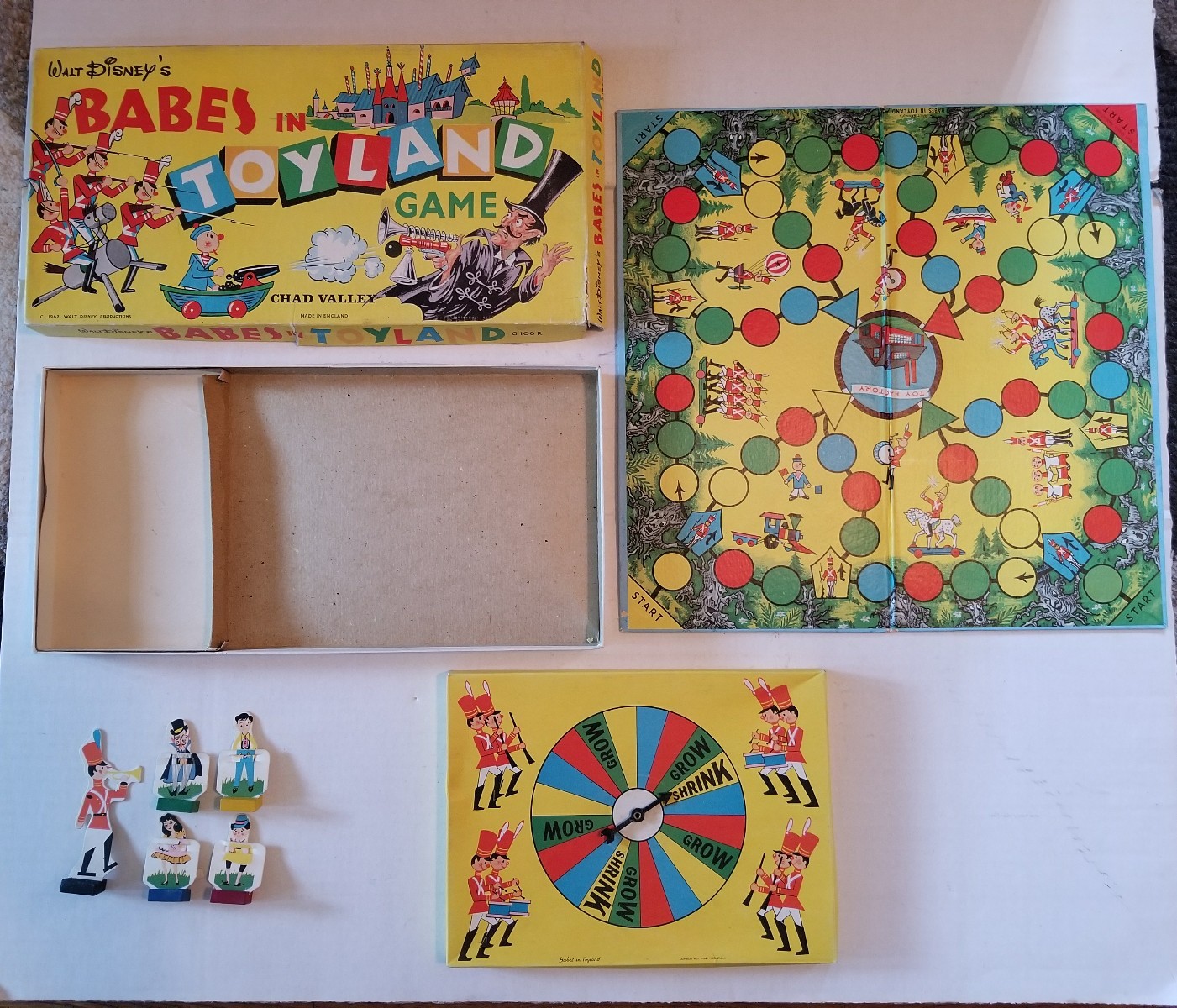 1961 Walt Disney/Whitman Babes in Toyland Game in Original Box ...
