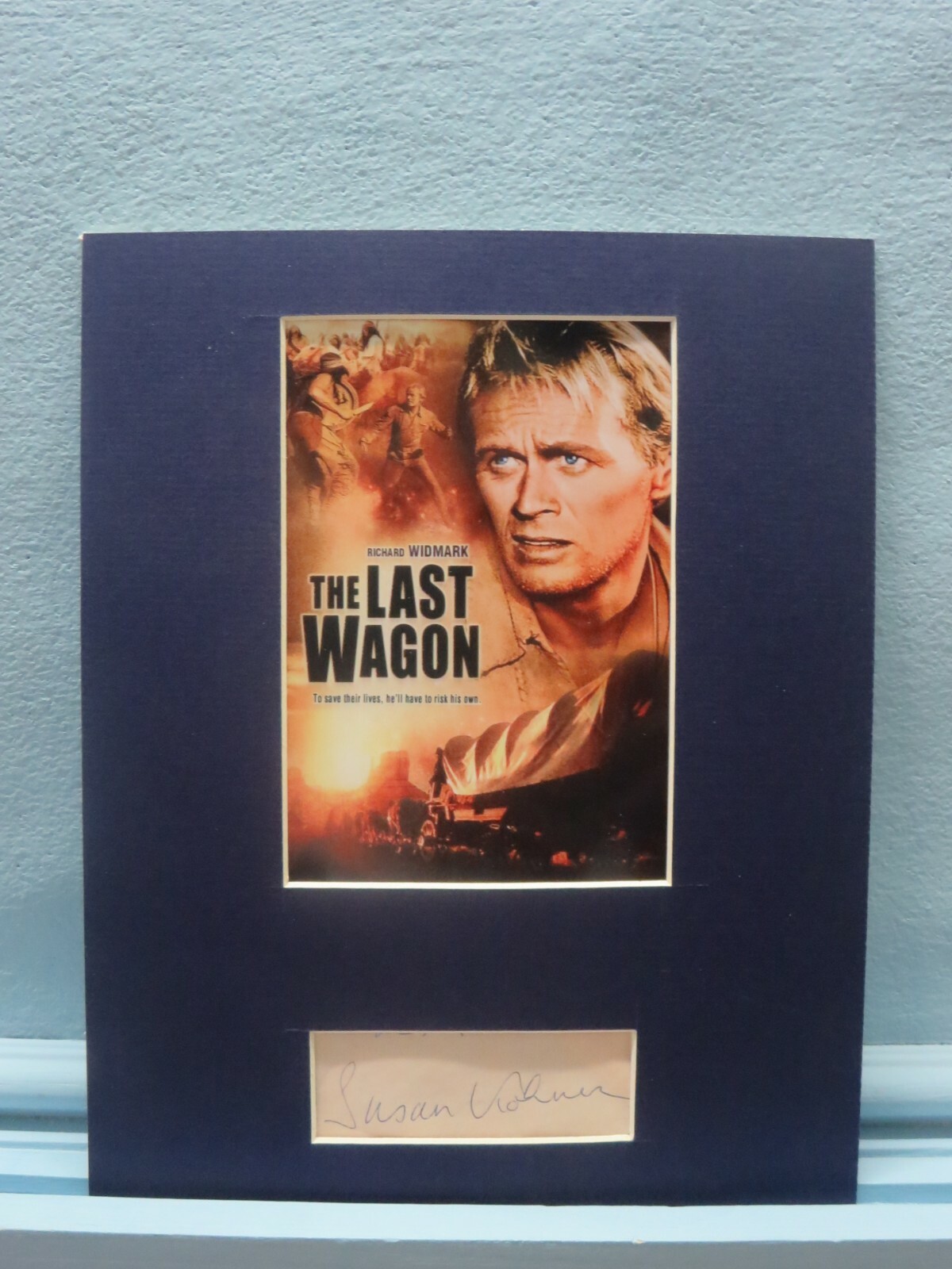 Richard Widmark in "The Last Wagon" & Susan Kohner autograph as Jolie ...