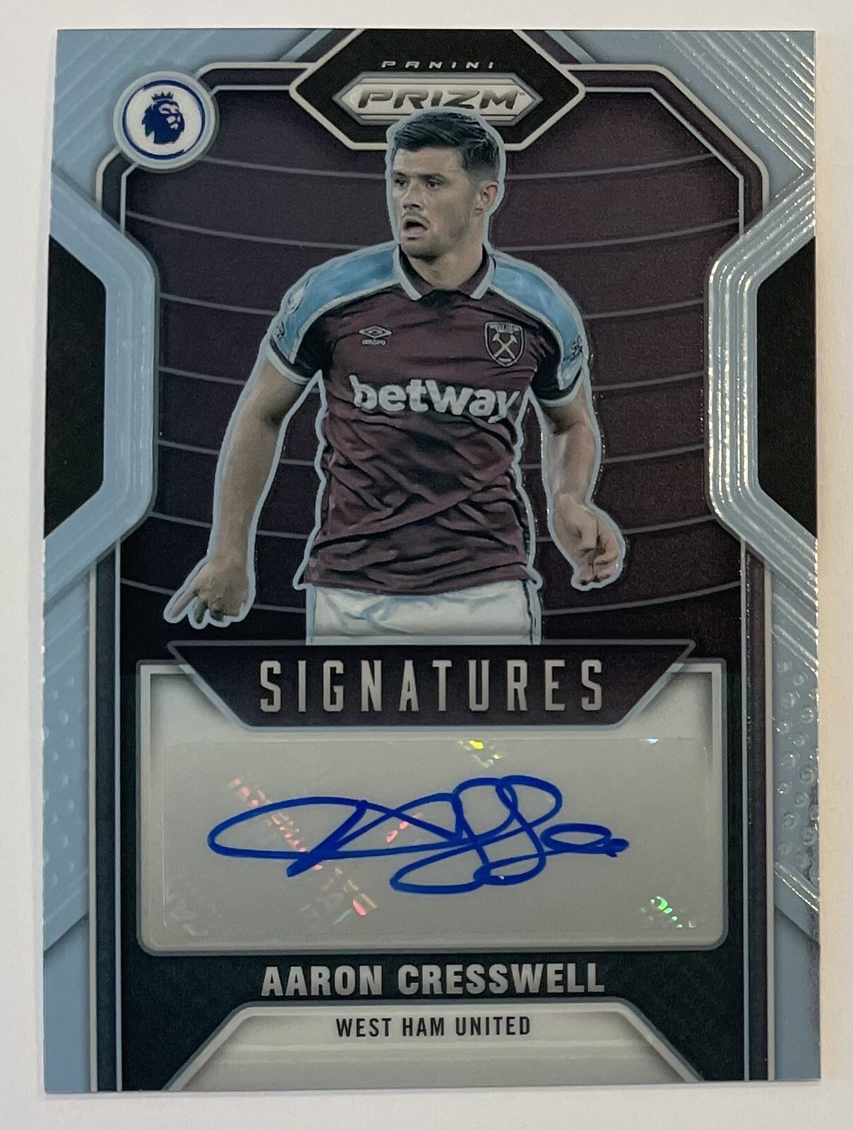 2021-22 Prizm Premier Aaron Cresswell Signatures Auto Autograph S-AAW ...