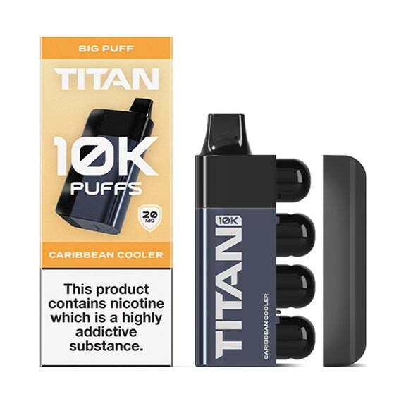 Titan 10K Disposable Vape | Big Puff 10000 Puff 4 x 2ml Rechargeable E ...