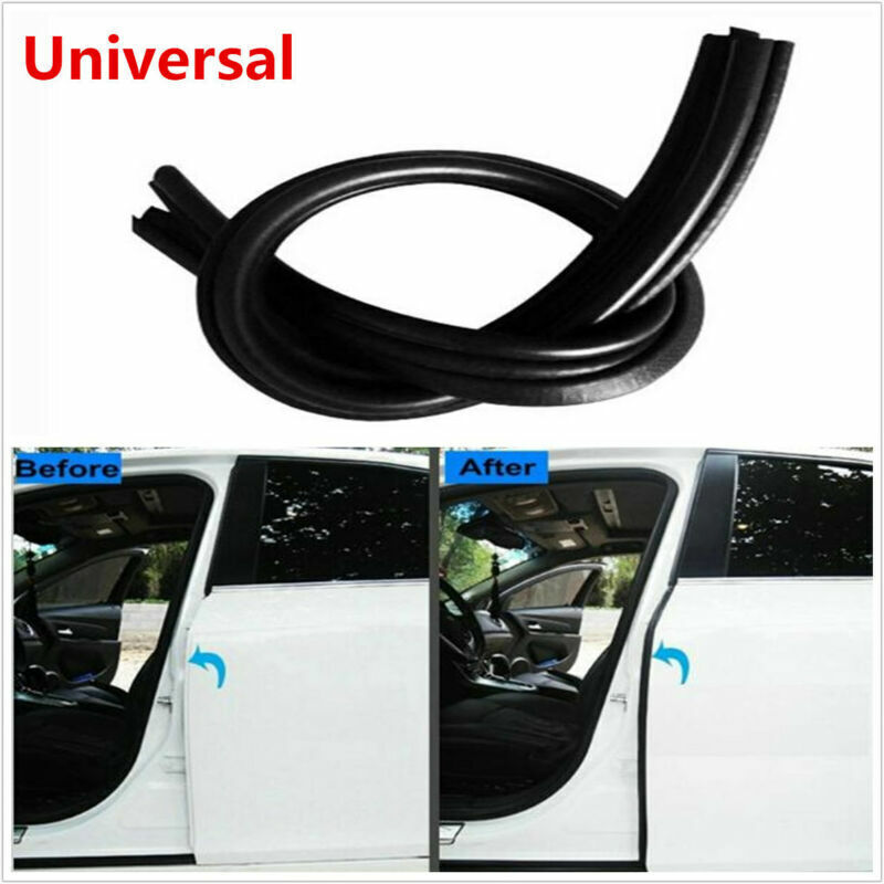 2Pcs B Pillar Car Door Rubber Sealing Strips Rear Edge Trim Windproof ...