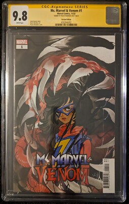Ms. Marvel & Venom #1 CGC 9.8 (Marvel Comics 2022) Peach Momoko Variant ...
