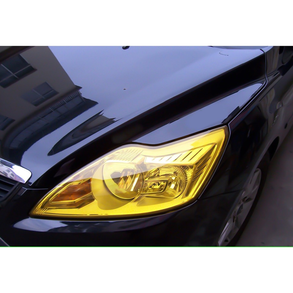 Car Headlight Taillight Fog Light Sticker Protector Film Vinyl Golden ...
