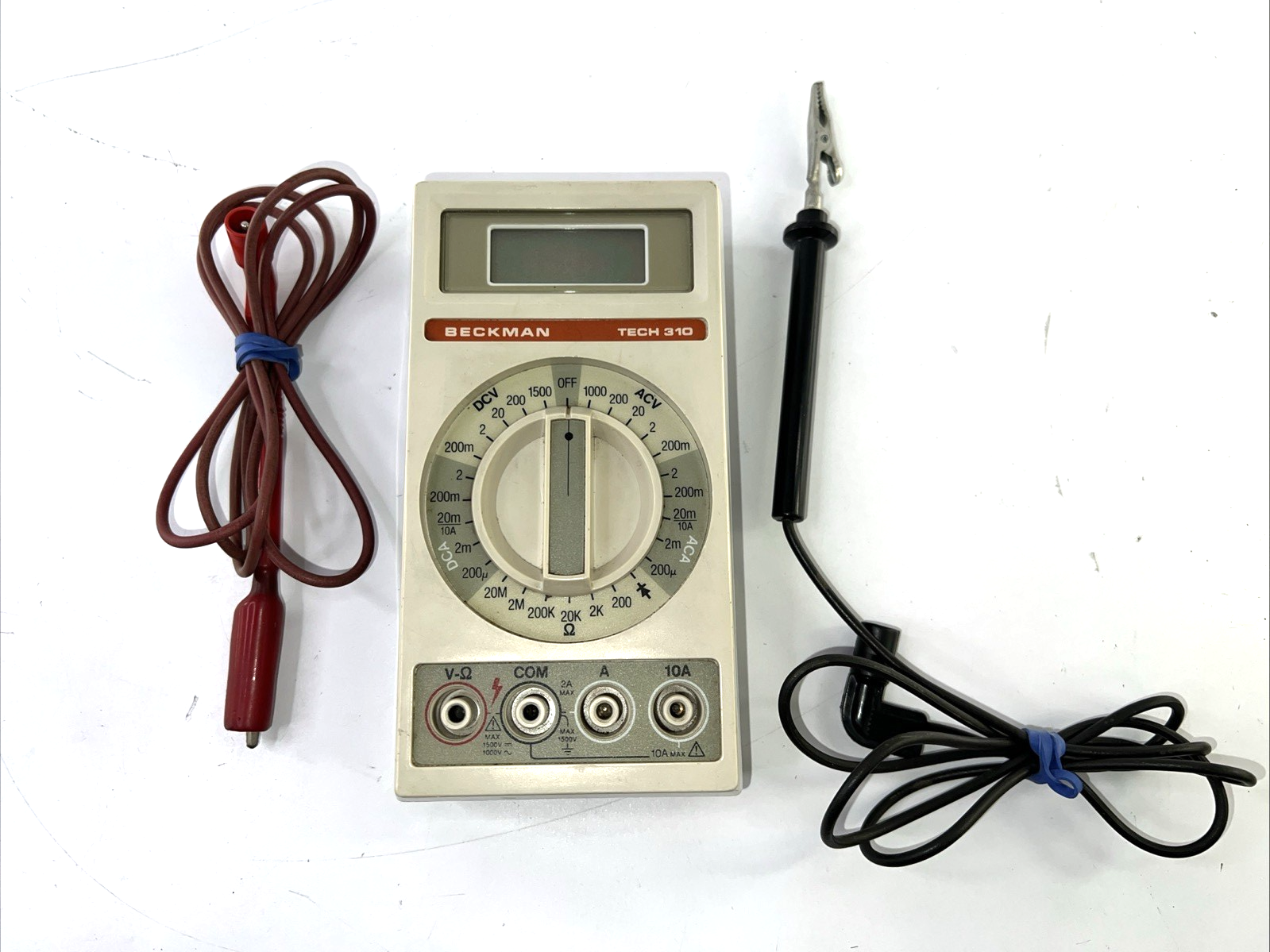 Beckman Tech 310 Digital Multimeter **Probes Included! **TESTED WORKING ...