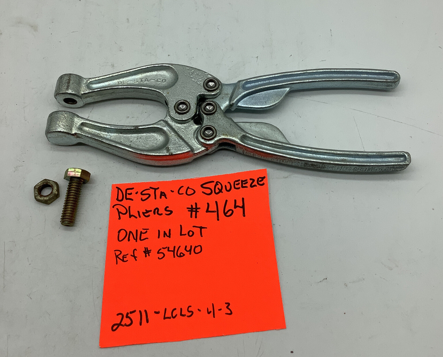 De Sta Co Squeeze Clamp #464, ( One In Lot) 2511-LCLS -4-3 | eBay