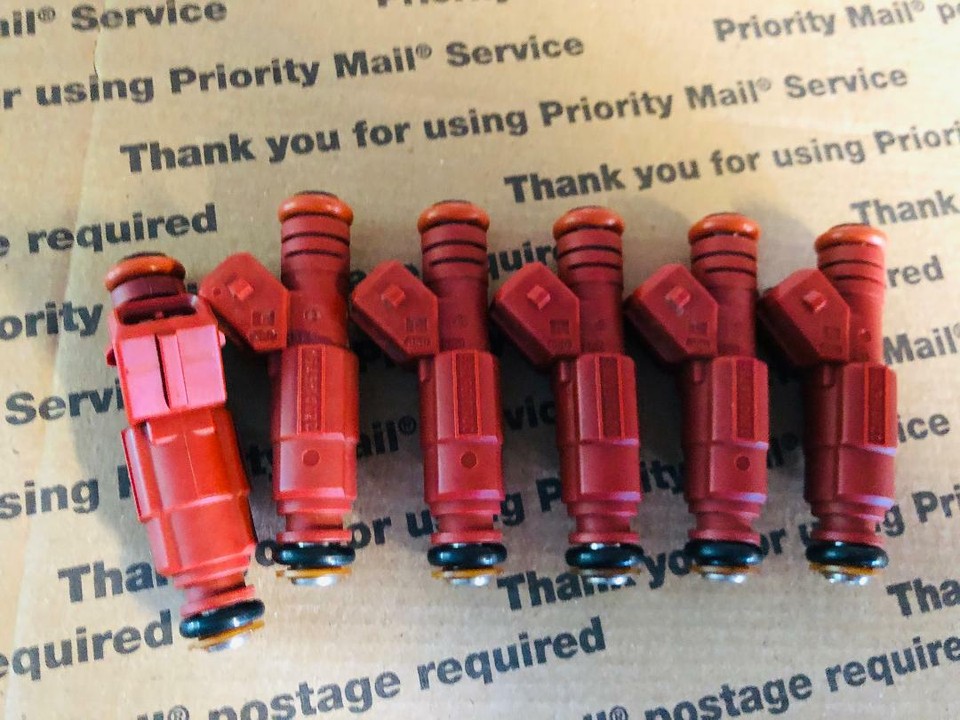 6 - BOSCH 30lb Fuel Injectors VW VR6 Porsche 911 BMW M3 M30 E30 E28 E36 ...