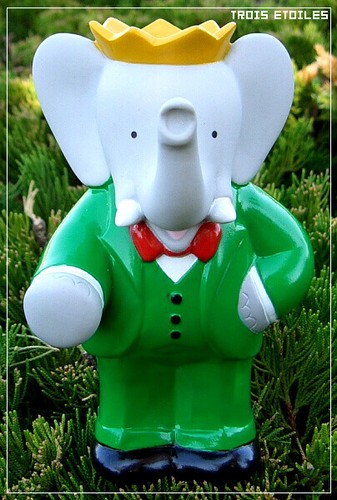 Babar the Elephant Figure Doll BABAR 1990 France Antique Not Released ...