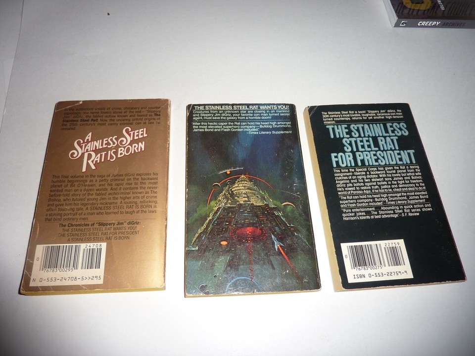 HARRY HARRISON The Stainless Steel Rat 3 PB Lot Science Fiction ...