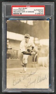 Guy Bush Signed Original RDM Studio George Burke Photo 3 ½ x 5 PSA/DNA ...