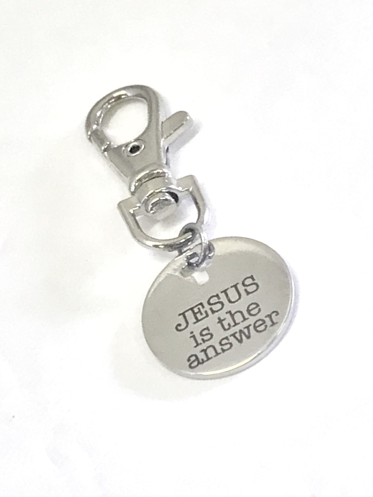 Christian Gifts, Jesus Is The Answer Christian Purse Charm, Christian ...