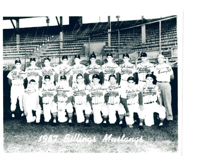 1957 BILLINGS MUSTANGS 8X10 TEAM PHOTO BASEBALL MONTANA | eBay