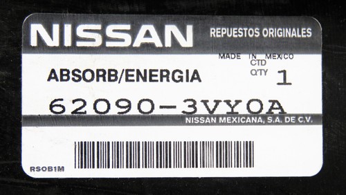 Genuine OEM Nissan 62090-3VY0A Front Bumper Energy Absorber 2014-2017 ...