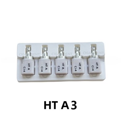 50Pcs HT A3 C14 Dental Glass Ceramic Lithium Block Cerec Emax CAD CAM ...