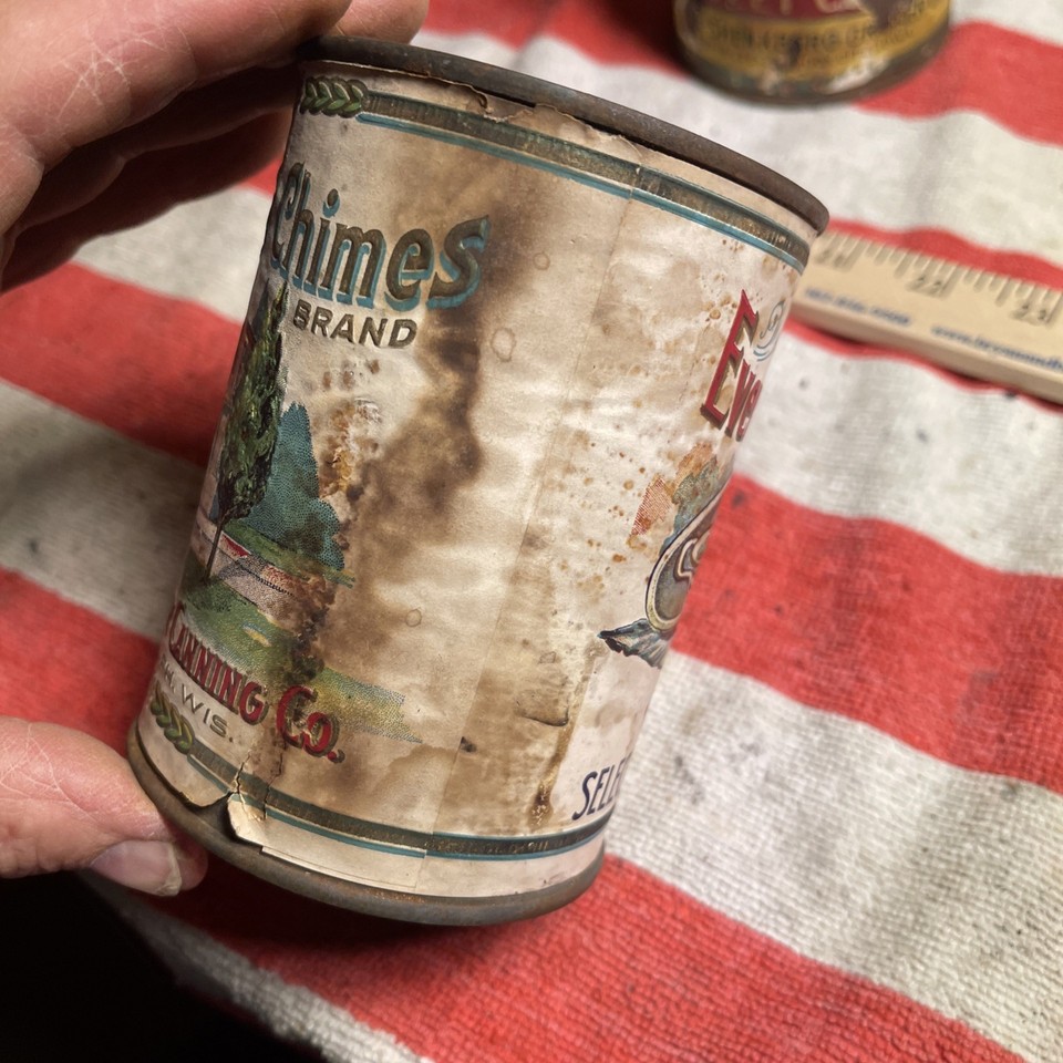 Evening Chimes Brand, June Peas, Randolph, Wisconsin Labeled Tin Can ...