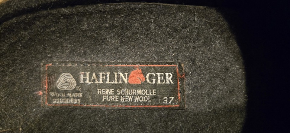 Haflinger Wool Slippers Hard Sole Size 37 | eBay