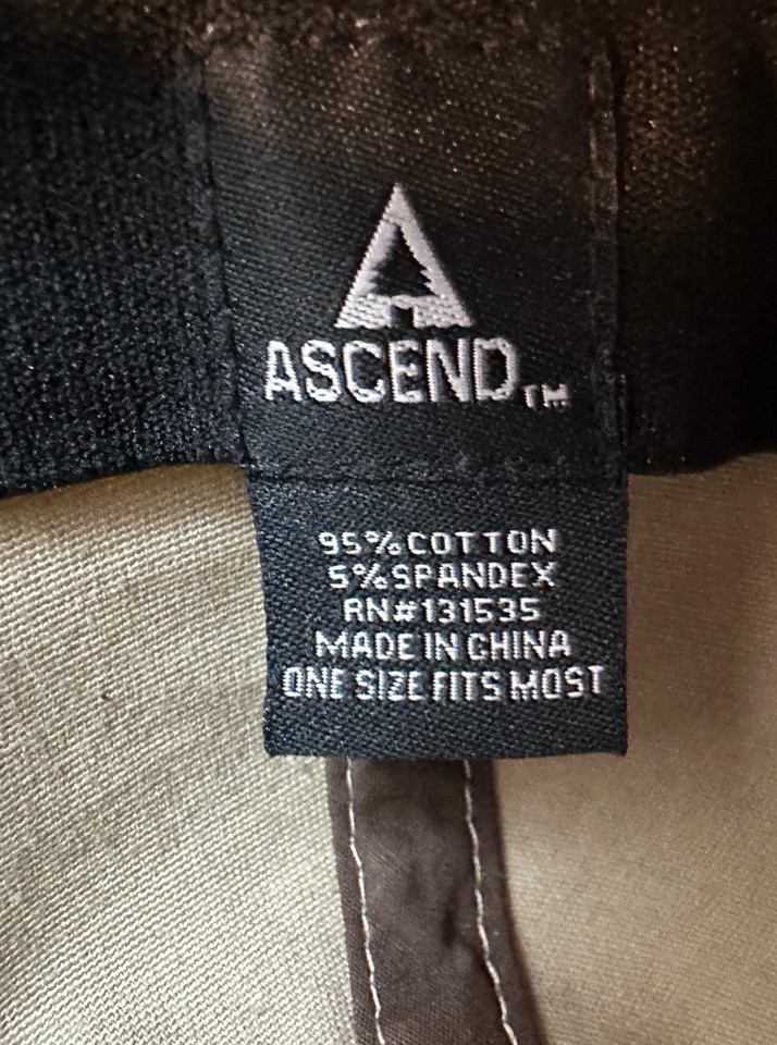 Ascend It's All Within Reach Hat Baseball Cap Kayak Tan Brown OSFM ...