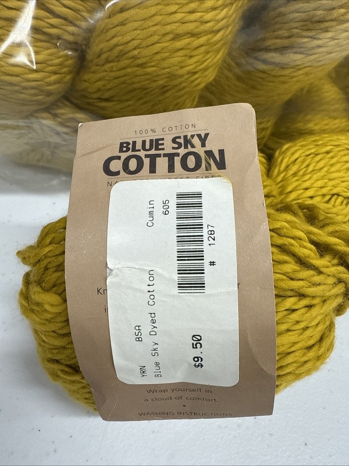 Blue Sky Alpacas Inc Blue Sky Cotton 100% Cotton Shade Cumin 605 4 ...