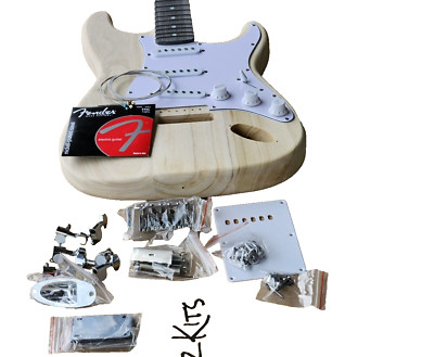 BUILD YOUR OWN FULL-SIZE SOLID ST STYLE DIY 6 STRING ELECTRIC GUITAR ...