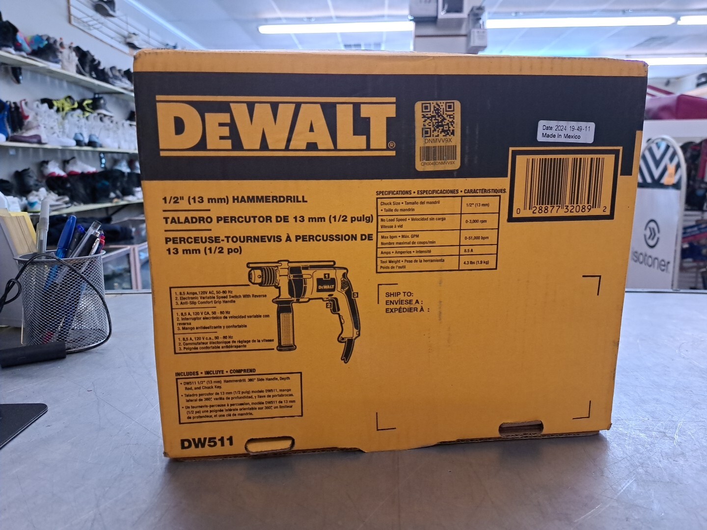 DEWALT DW511 1/2" VSR Single Speed Corded Hammerdrill for sale online ...